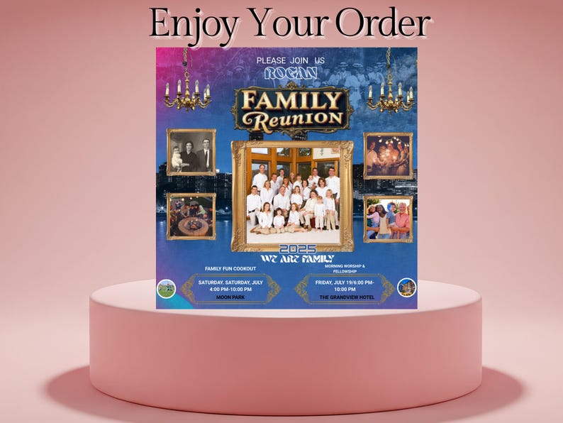 Family Reunion Flyer | Editable Canva Family Reunion 2026 Flyer ...