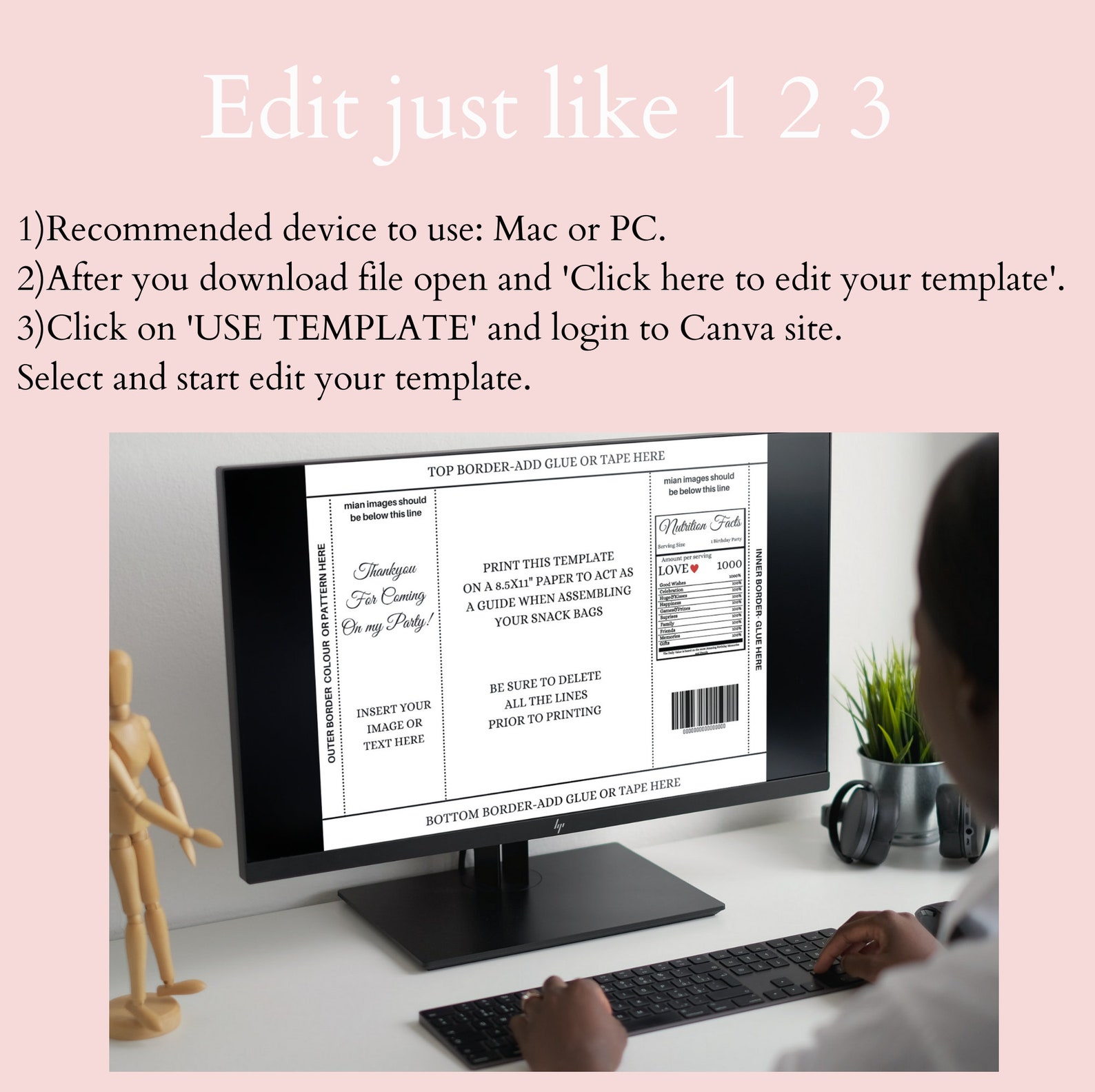 Chip Bag Template | Digital Custom Chip Bag | Chip Bags Template | Chip ...