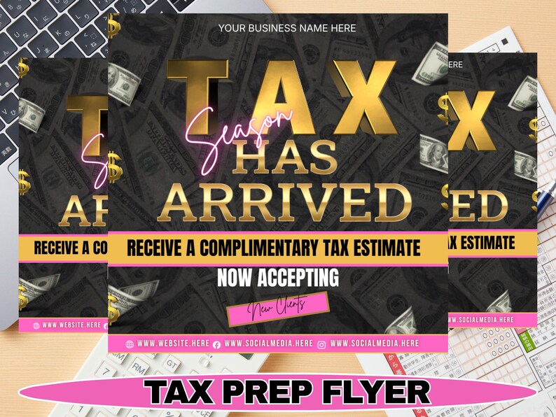 Customizable Tax Prep Flyer | Accounting & Credit Repair Template ...