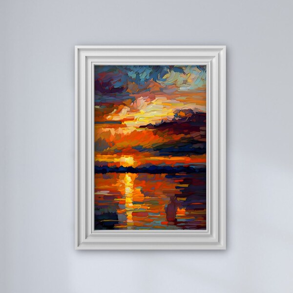 Abstract Sunset - Etsy