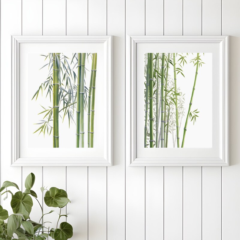Bamboo Painting - Etsy