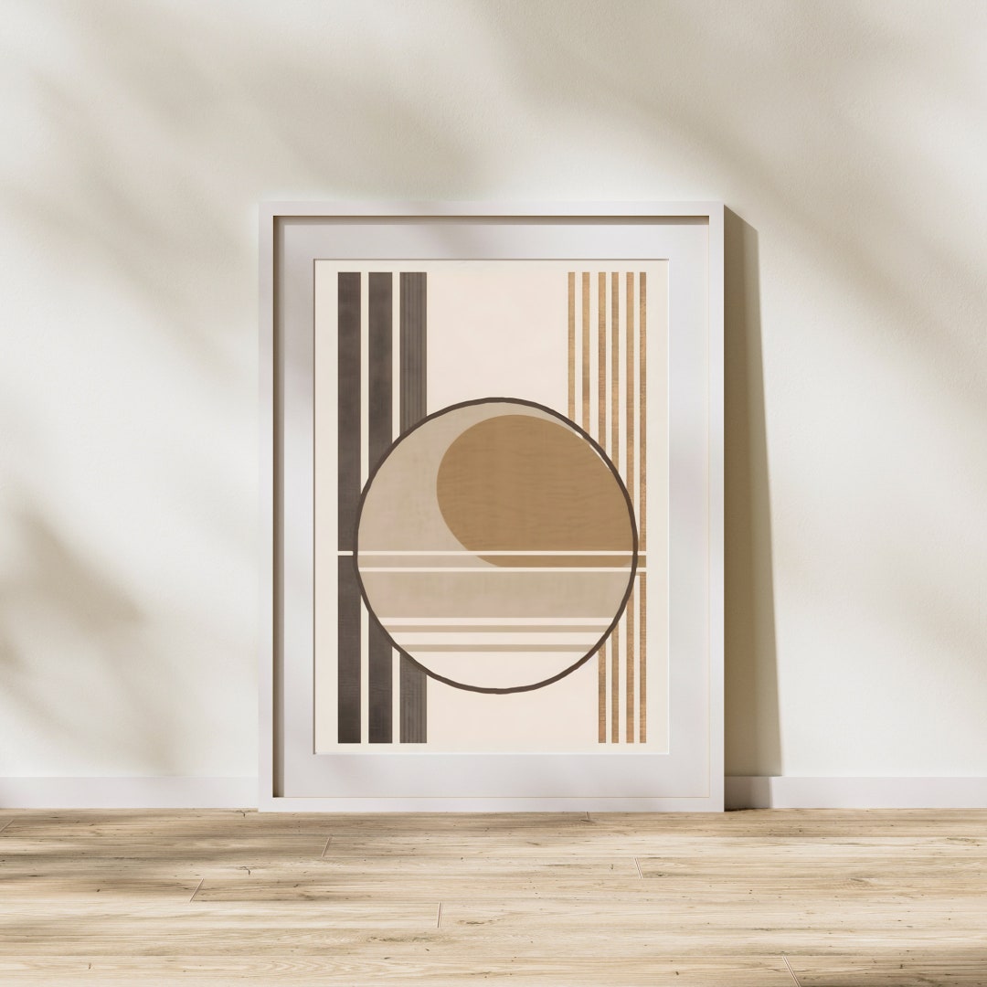 Mid Century moderne Wandkunst Digital Download Sofortiger Download Boho Kunst Geometrische Kunst ...