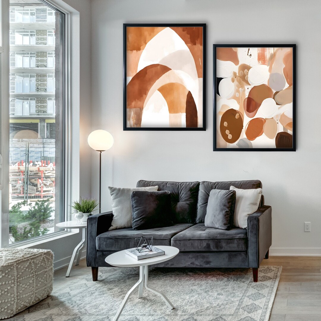 Mid Century Printable Wall Art Set, Minimalist Instant Digital Download ...