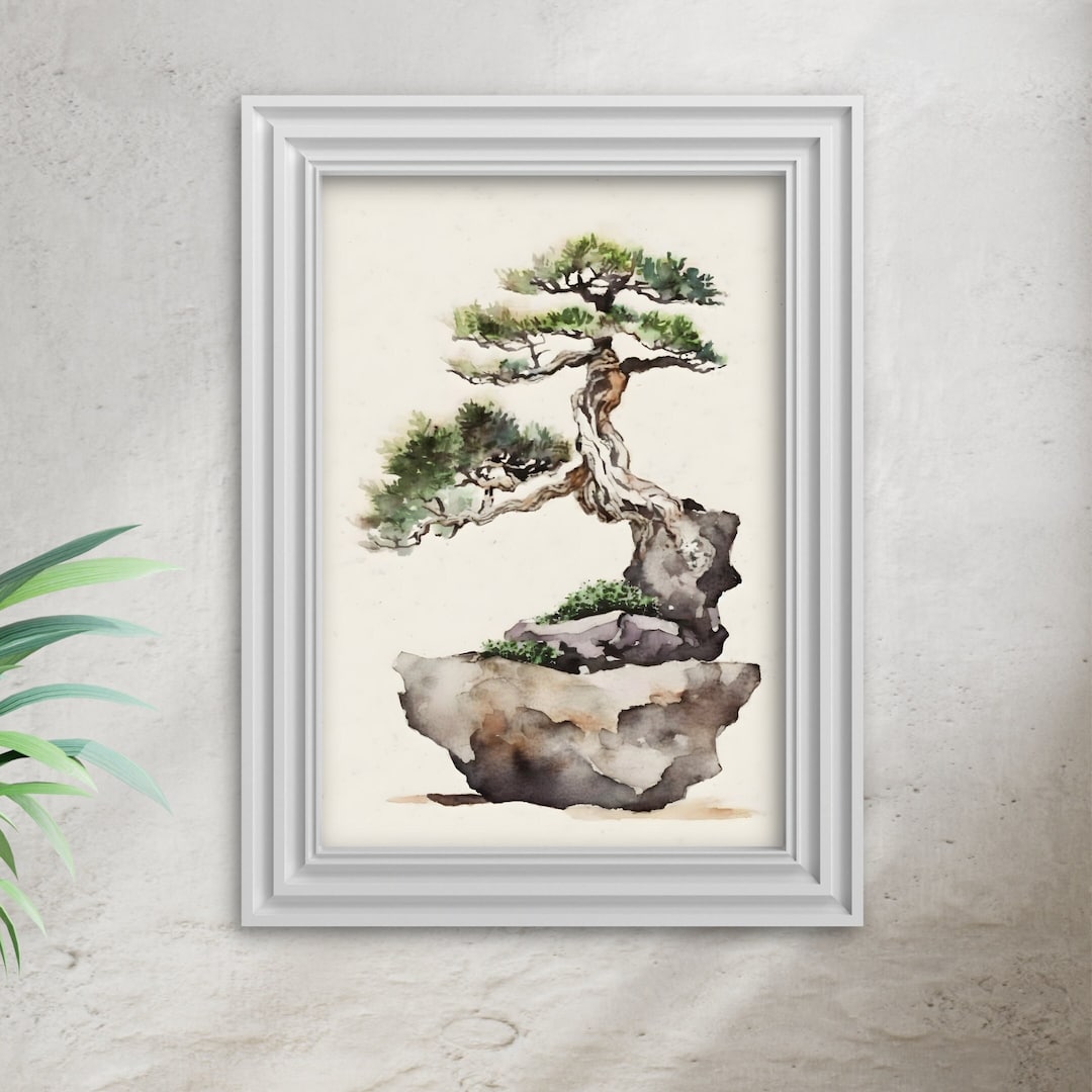 Bonsai Tree Printable Wall Art, Botanical Tree Art, Botanical Wall Art ...