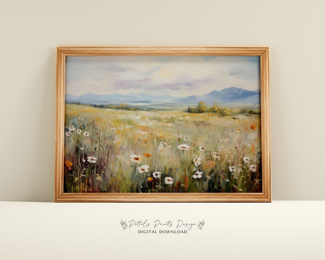 Printable Vintage Wildflower Prints, Set of Spring Wall Art, Country ...