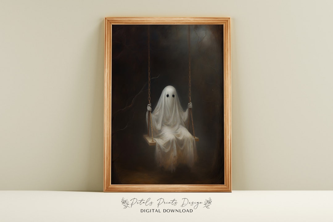 Halloween Wall Art Printable Halloween Rustic Halloween Decor Ghost ...