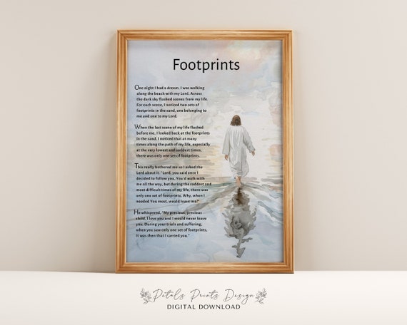 Jesus Footprints Quote 37 Bible Verses About Footsteps