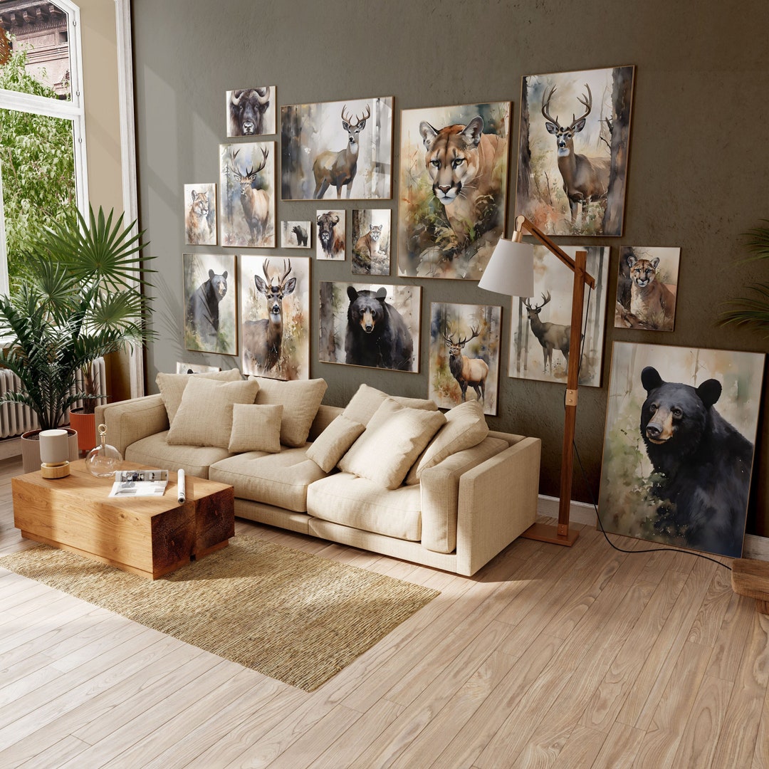 Forest Animals Printable Wall Art Bundle 17 Forest Animal - Etsy