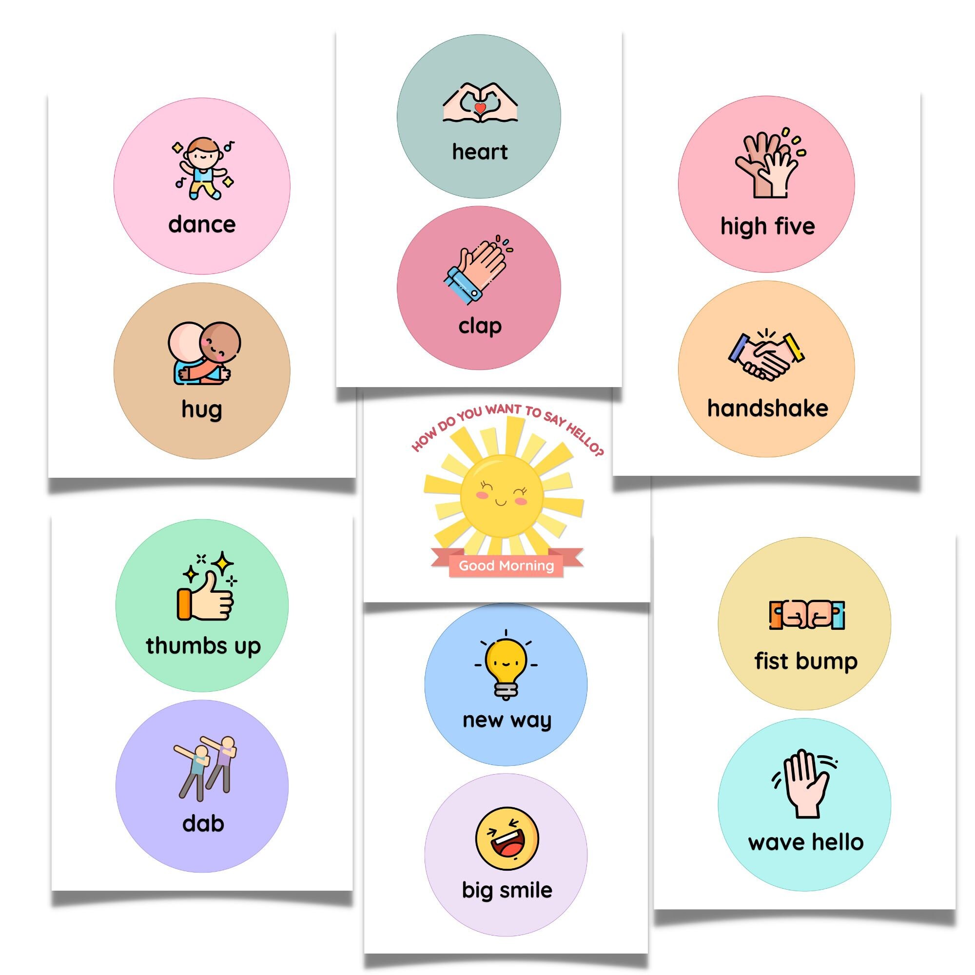 Good Morning Greetings Printable Nursery Decor - Welcoming Kids With ...