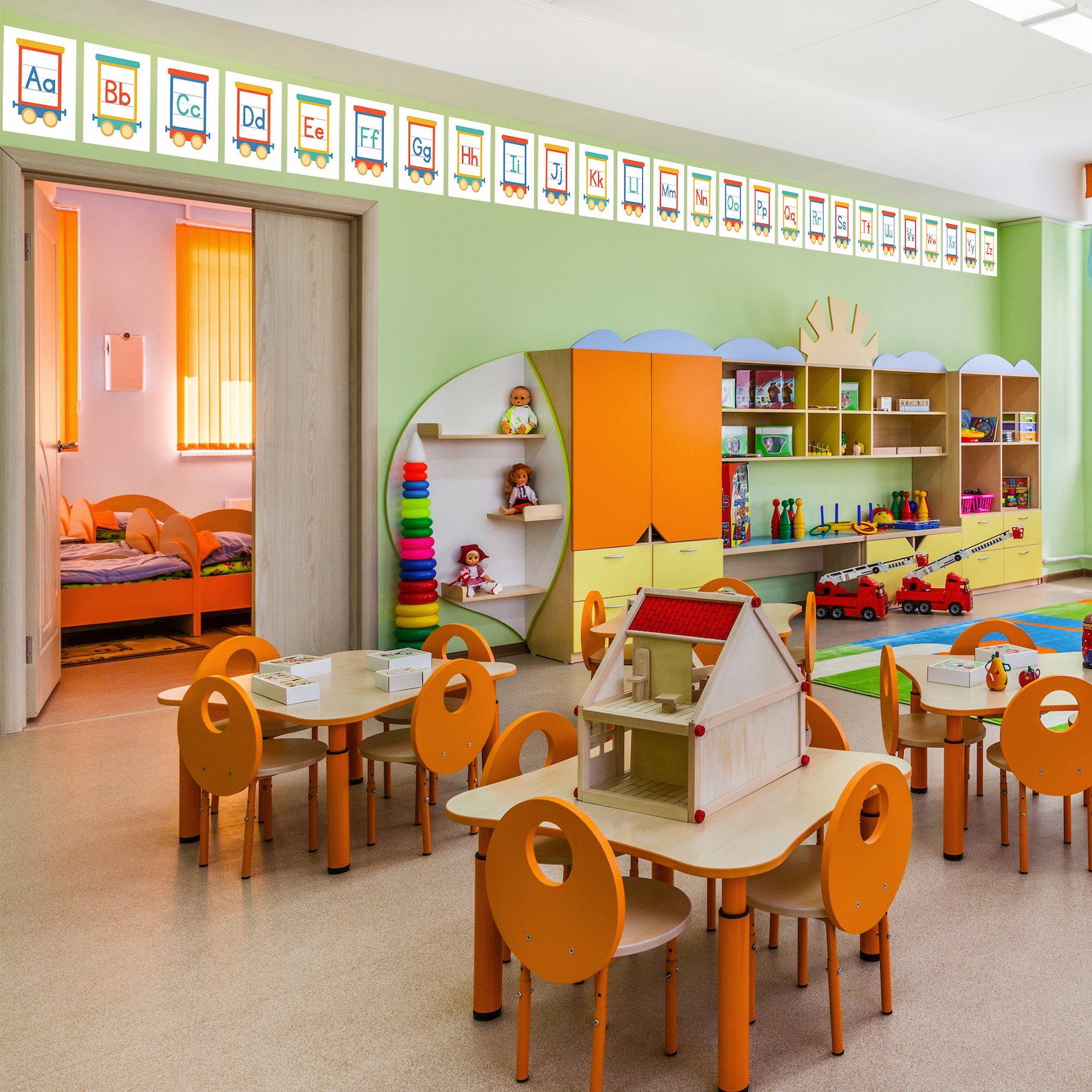 A-Z Alphabet Train Poster – 26 Printable ABC Charts | Colorful ...