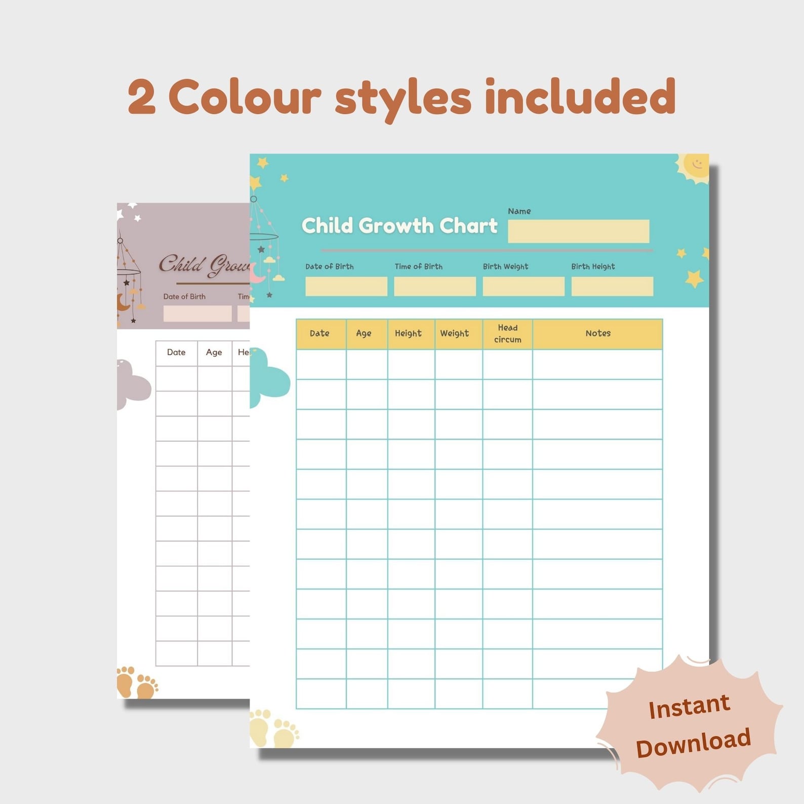 Printable Child Growth Chart: Track Your Baby’s Milestones With Ease ...