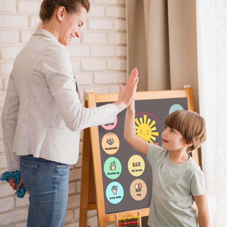 Good Morning Greetings Printable Nursery Decor - Welcoming Kids With ...