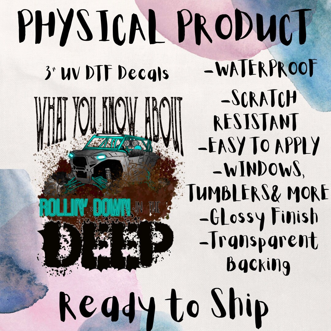 RTS/UVDTF/ 3inch Decals/ Ready to Apply/easy to Use/ UV Decals/sxs ...