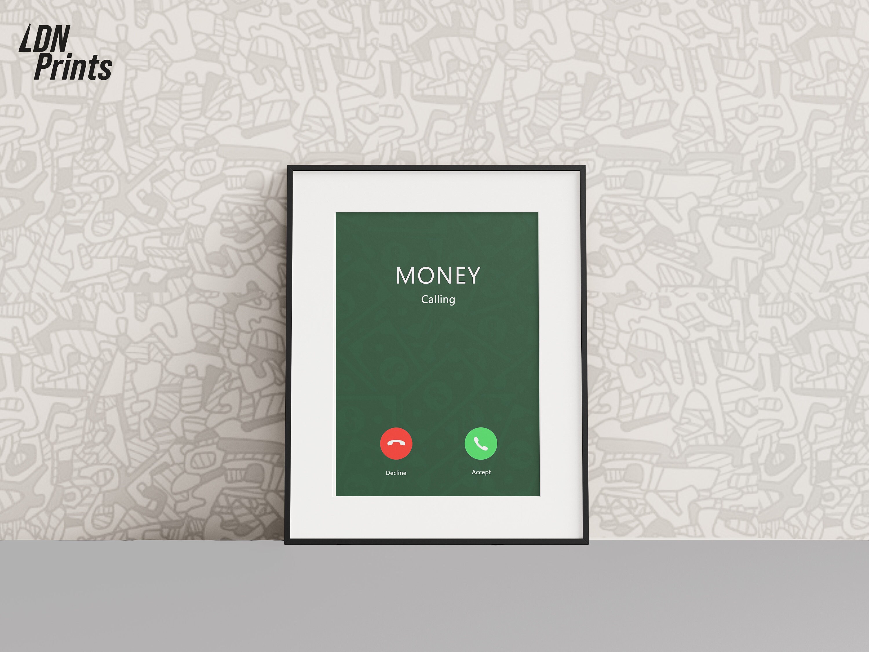 Money is Calling - Entrepreneur Wall Art Poster - Success Quote Prints ...
