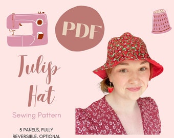 Tulip Hat Digital Sewing Pattern - Etsy
