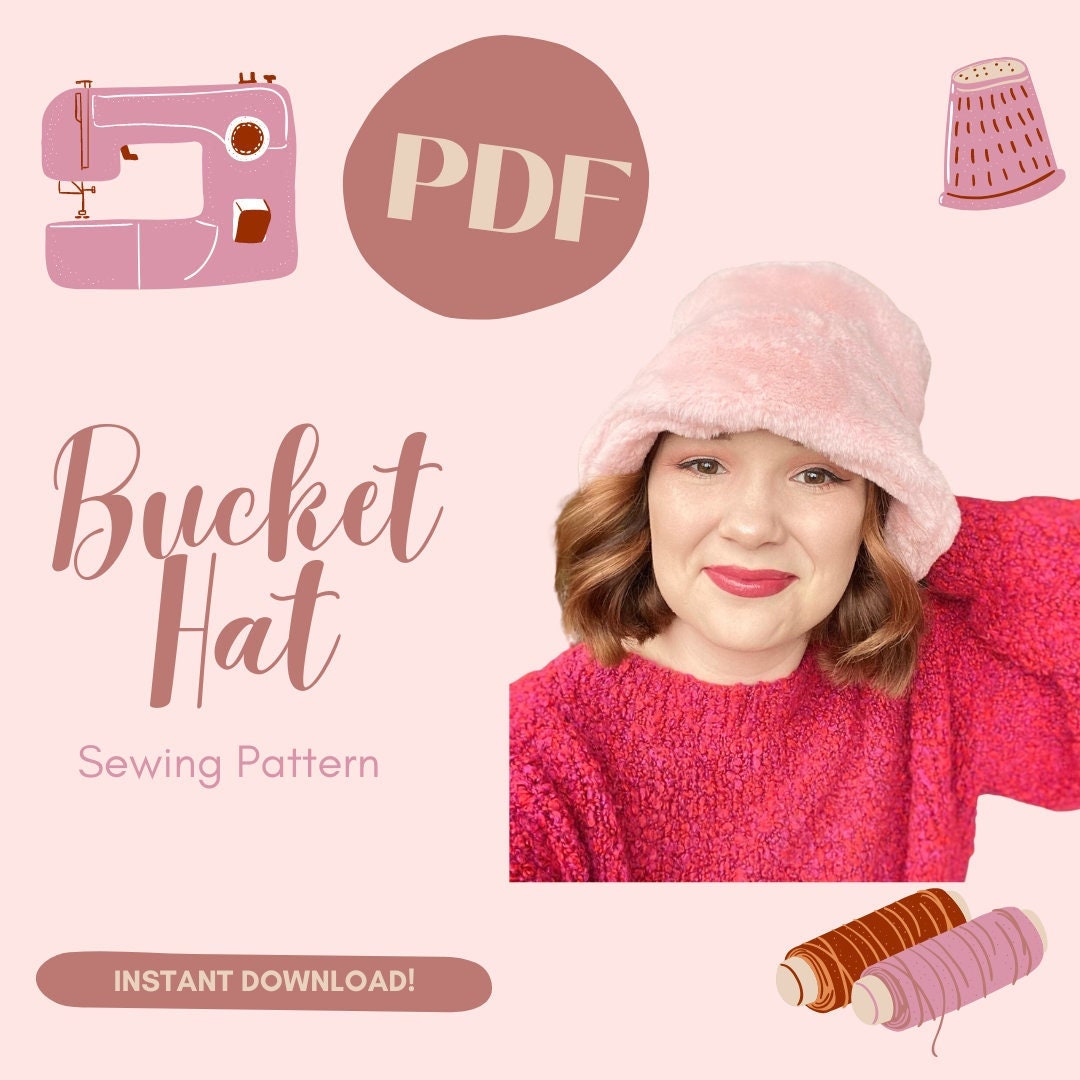 Bucket Hat Sewing Pattern Instant PDF Digital Download DIY With ...