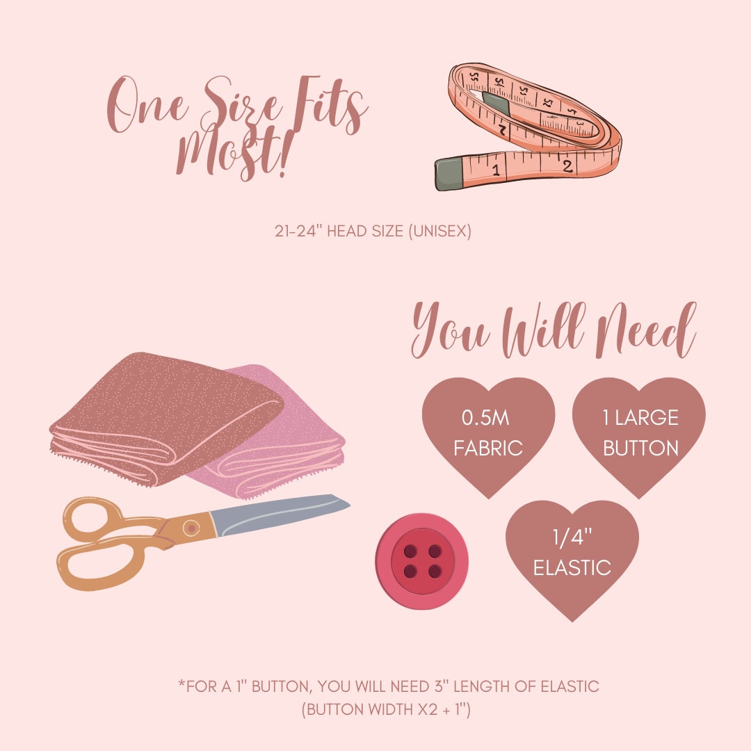 Hair Towel Wrap Sewing Pattern Instant PDF Digital Download DIY With ...