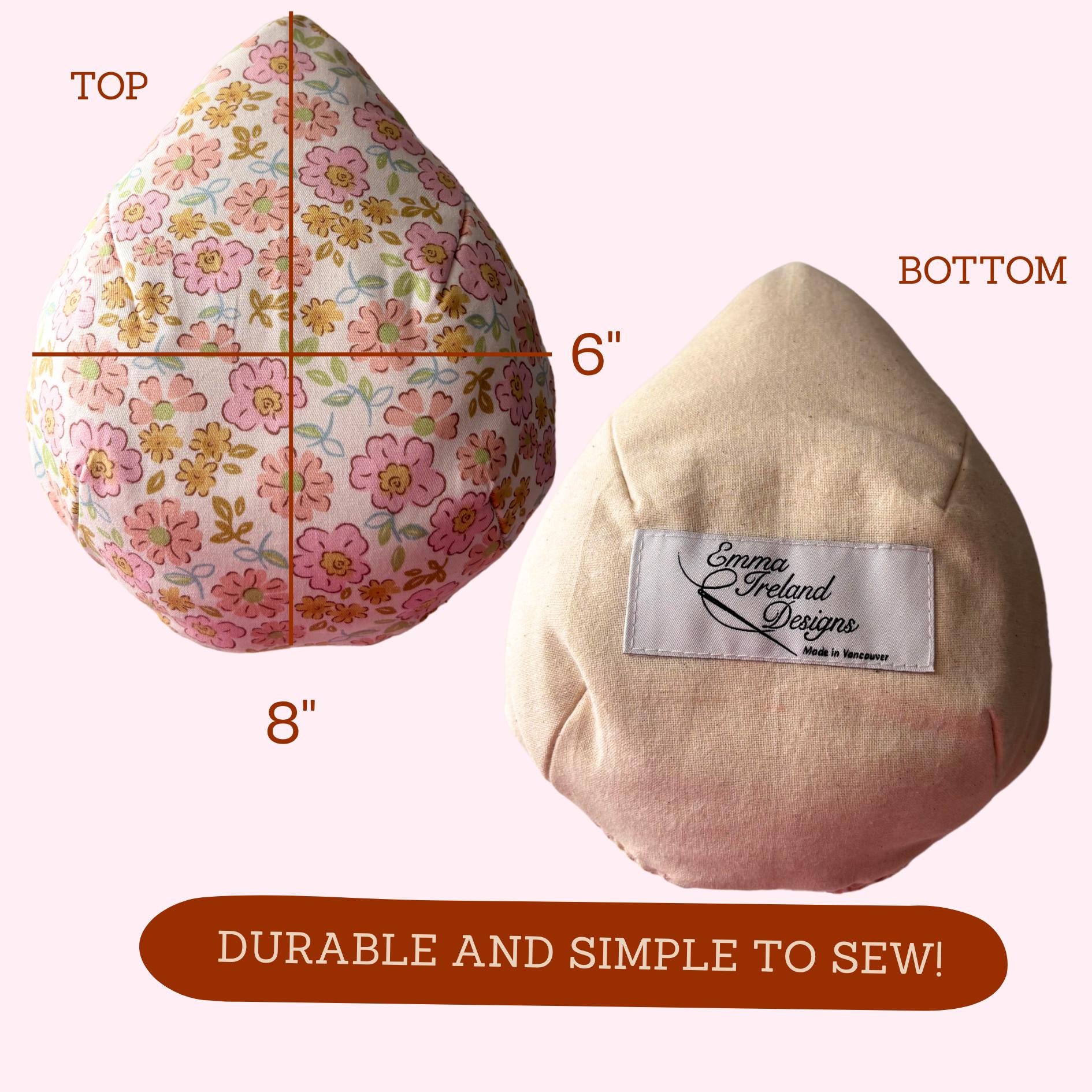 Tailor’s Ham Sewing Pattern PDF – DIY Pressing Ham for Garment ...