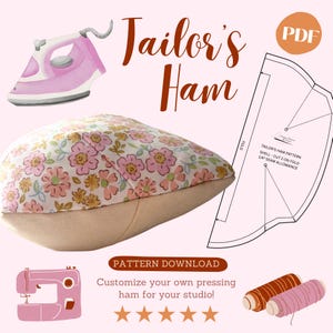 Tailor’s Ham Sewing Pattern PDF – DIY Pressing Ham for Garment ...