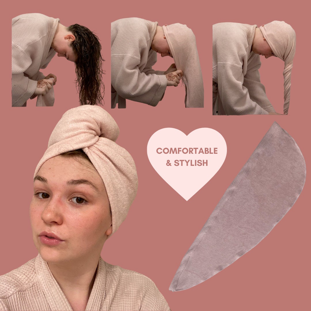 Hair Towel Wrap Sewing Pattern Instant PDF Digital Download DIY With ...