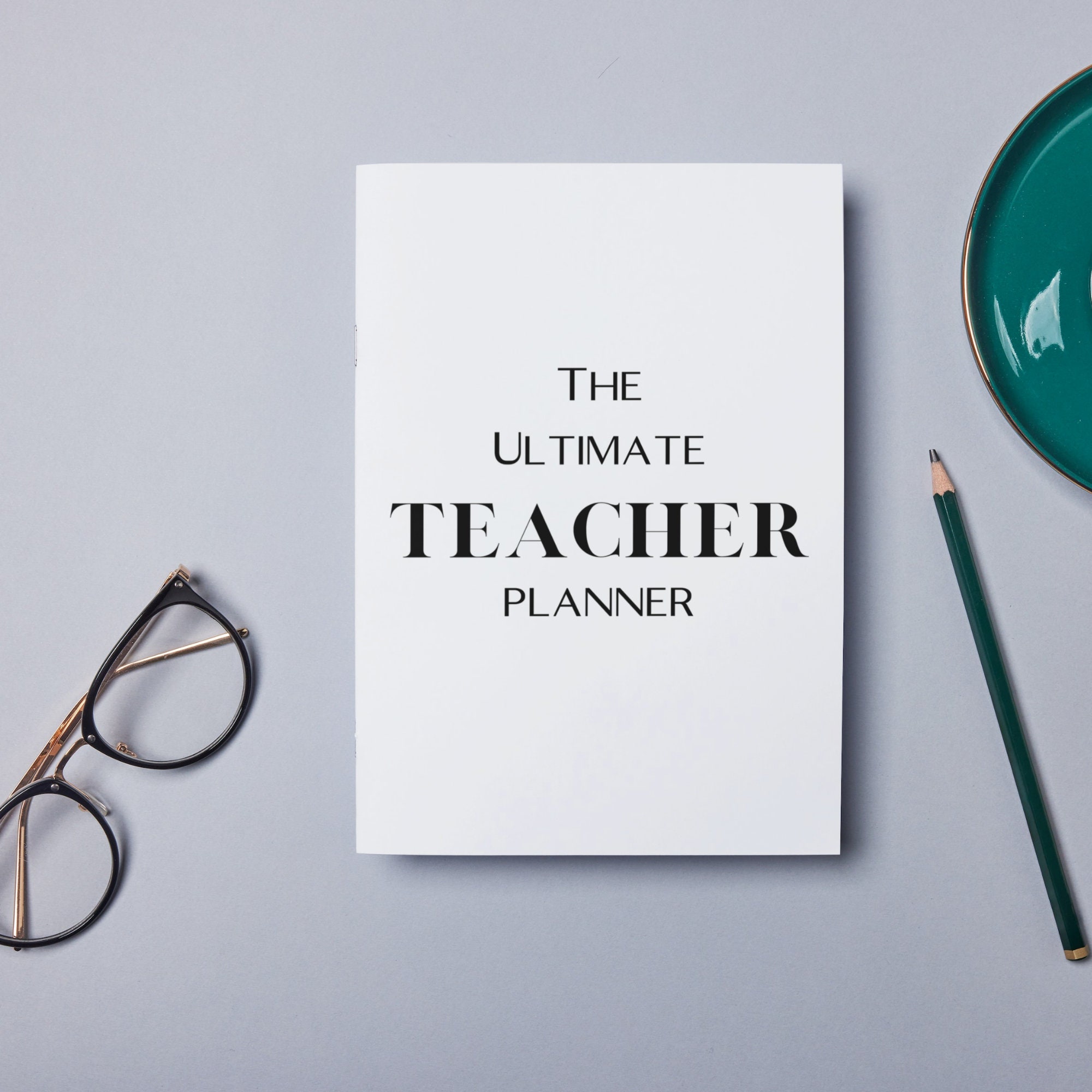 Teacher Planner Digital Undated Minimalist Printable Annual Planner ...