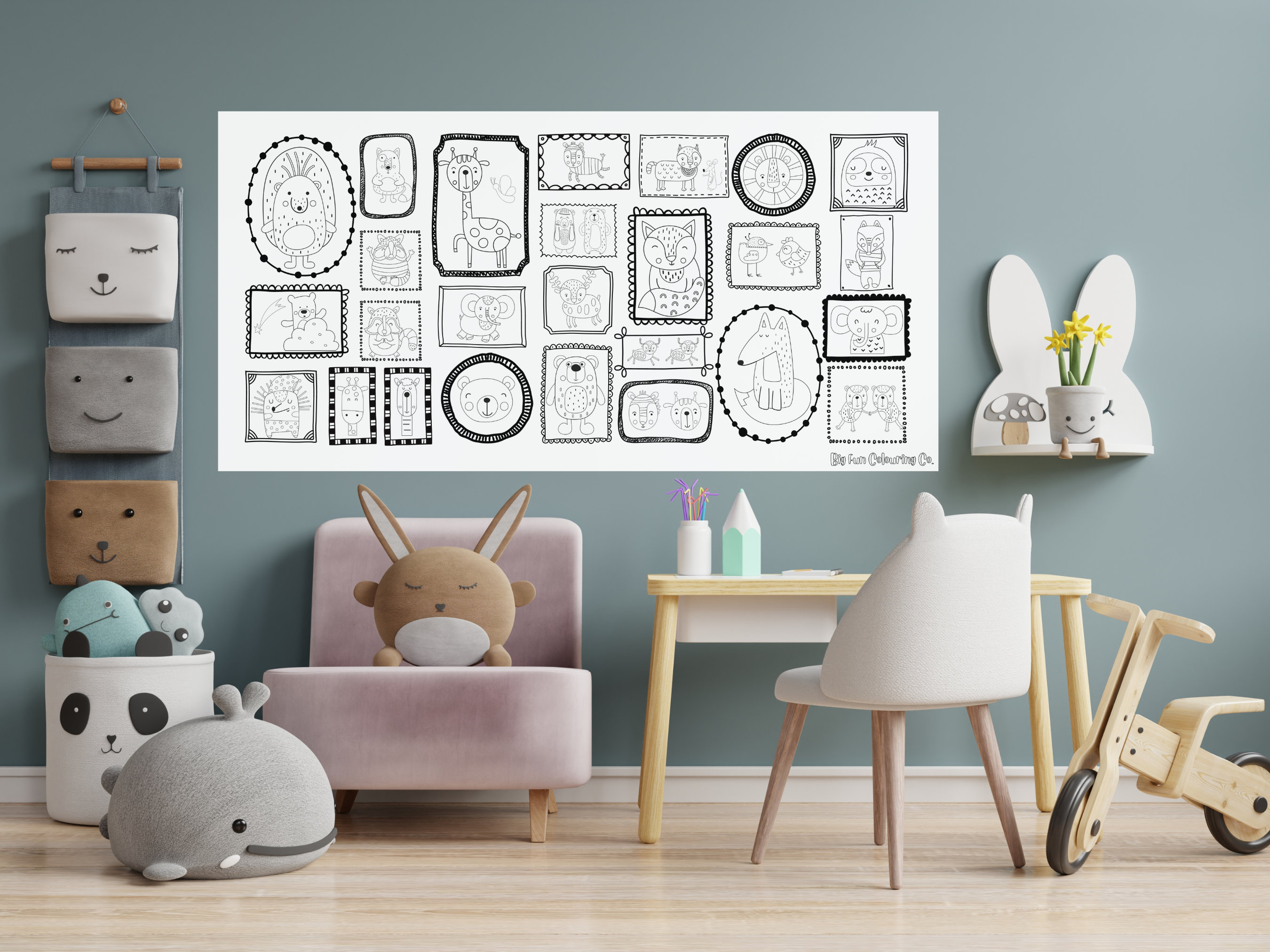 Friendly Frames Colouring Poster (48"x24") - Etsy