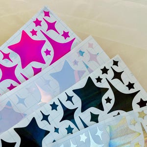 Sparkle Star Vinyl Decal Set: Car, Laptop, Tumbler Stickers - Etsy
