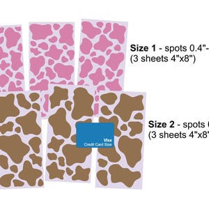 Cow Print Vinyl Decal: Car, Laptop, Tumbler Sticker - Etsy