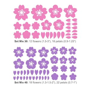 Variety Cherry Blossoms Decal Sakura Cherry Blossom Sticker Holographic ...