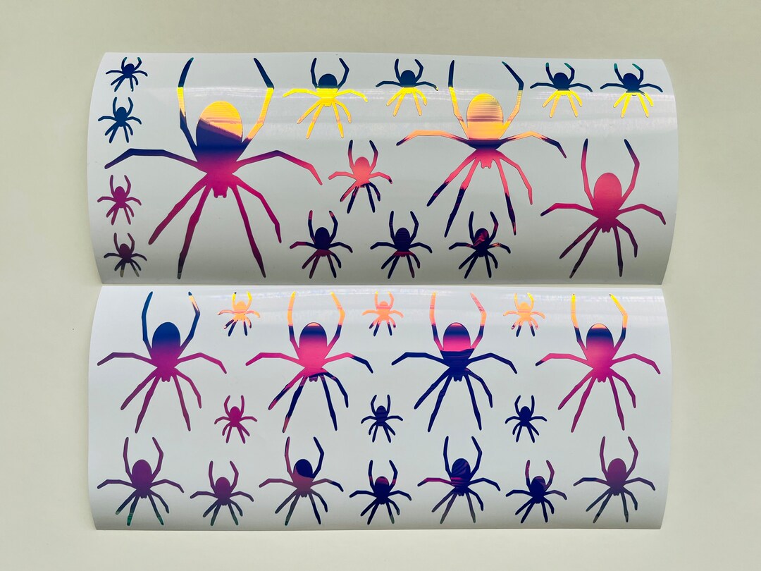 Spider Vinyl Decal Spiders Holographic Vinyl Sticker Spider Car Decal ...