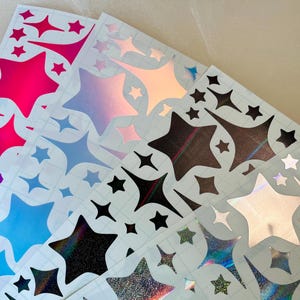 Sparkle Star Vinyl Decal Set: Car, Laptop, Tumbler Stickers - Etsy