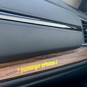 Passenger Princess Car Decal: Window Mirror Vinyl Sticker - Etsy