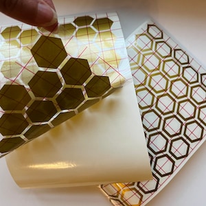 Honeycomb Vinyl Decal Hexagon Sticker Car Window Mirror Laptop Decal ...