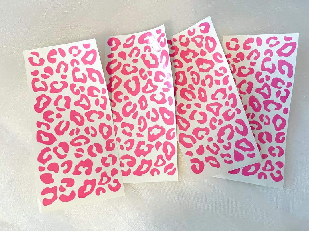 Leopard Print Vinyl Decal: Permanent Sticker - Etsy