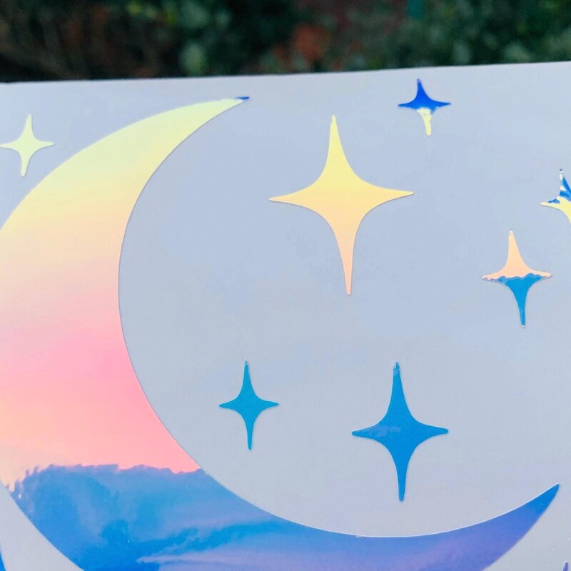 Crescent Moon Decal - Etsy