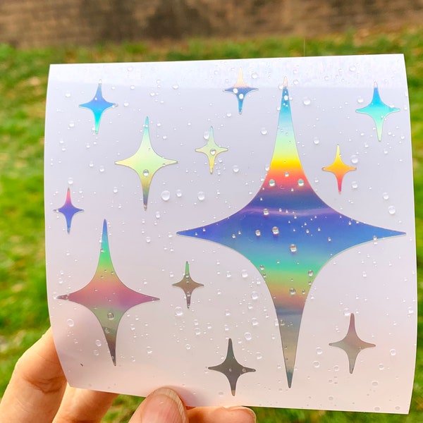 Holographic Star Car Decal - Etsy