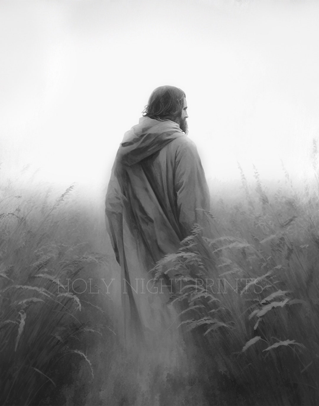 Amber Fields B&W Savior Jesus Religious Prints Jesus - Etsy