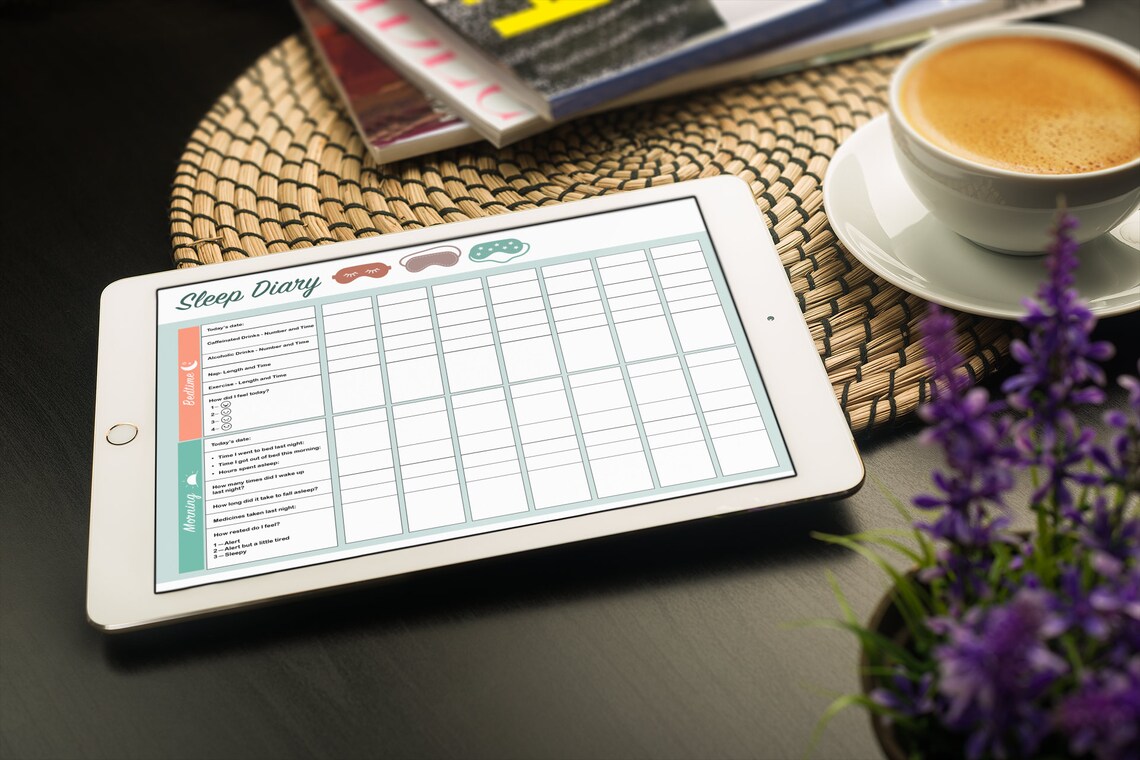 Sleep Tracker Weekly Insert - Instant Download Wellness Journal PDF - Etsy