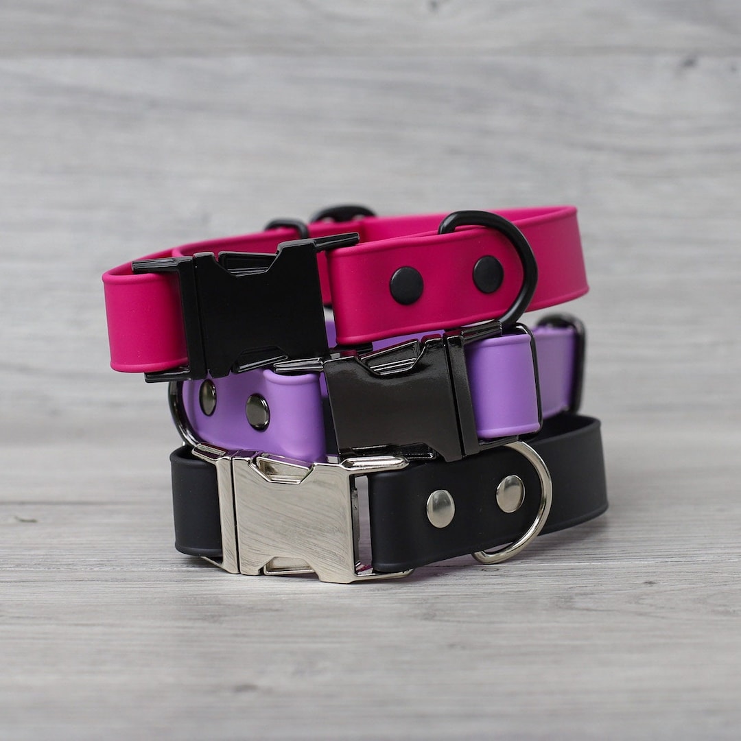 1 Inch Width Adjustable Waterproof | Stinkproof | Biothane Collar - Etsy