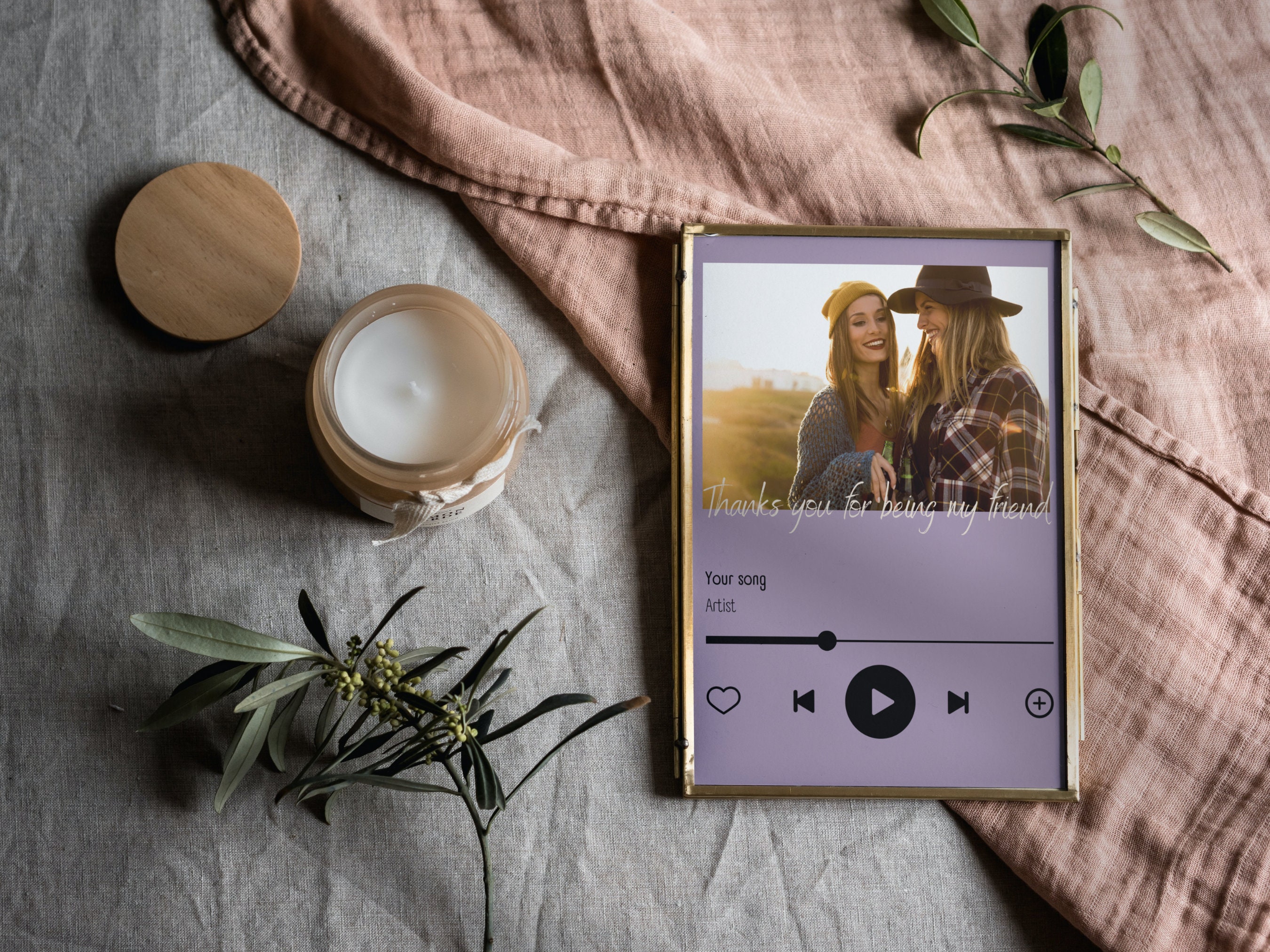 Editable Playlist Photo Template | A4 & US Letter | DIY Personalized ...