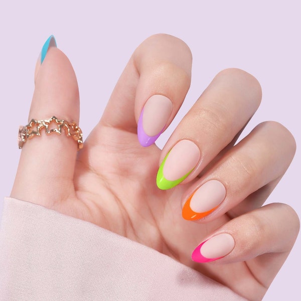 Bisexual Nails - Etsy