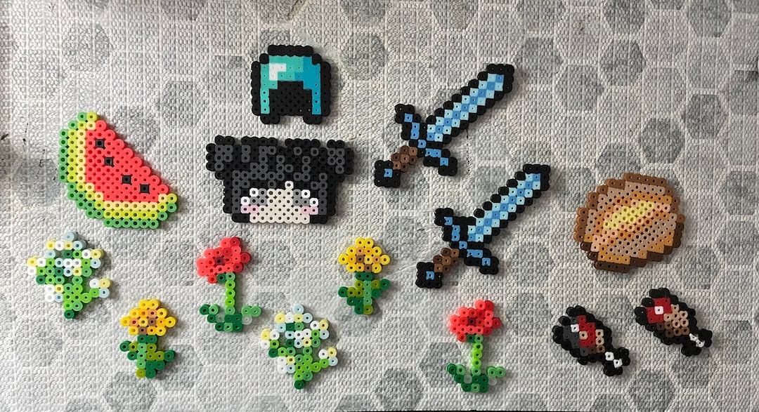 The Minecraft Perler Bead Collection - Etsy
