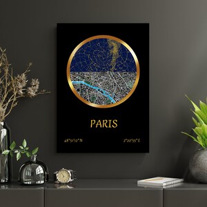 Paris Star Map,star Map Printable,wall Art,digital Download ...