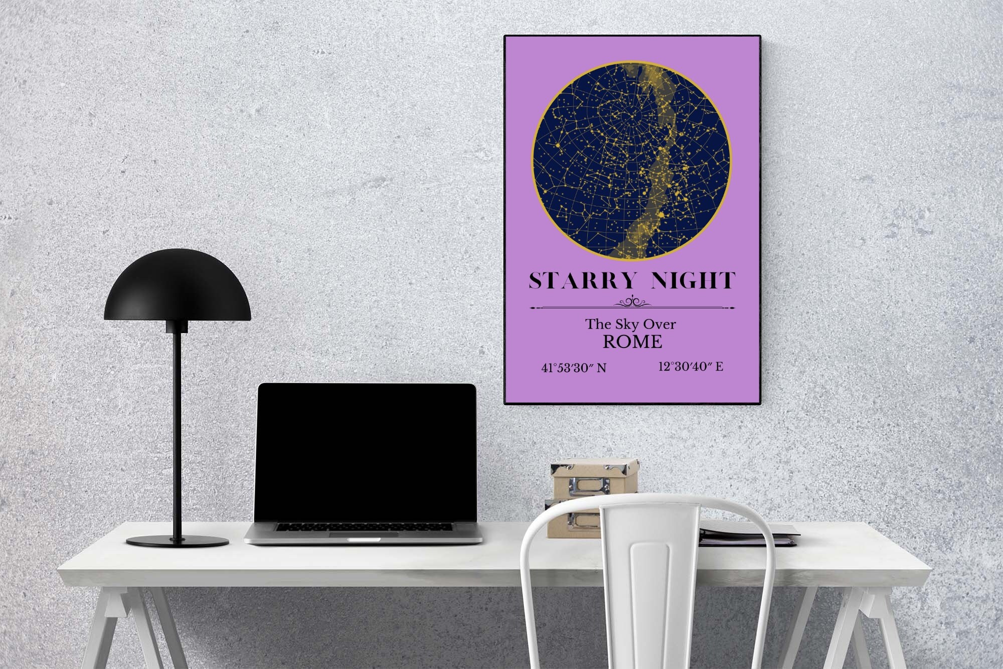 Rome Star Map,star Map Printable,wall Art,digital Download ...