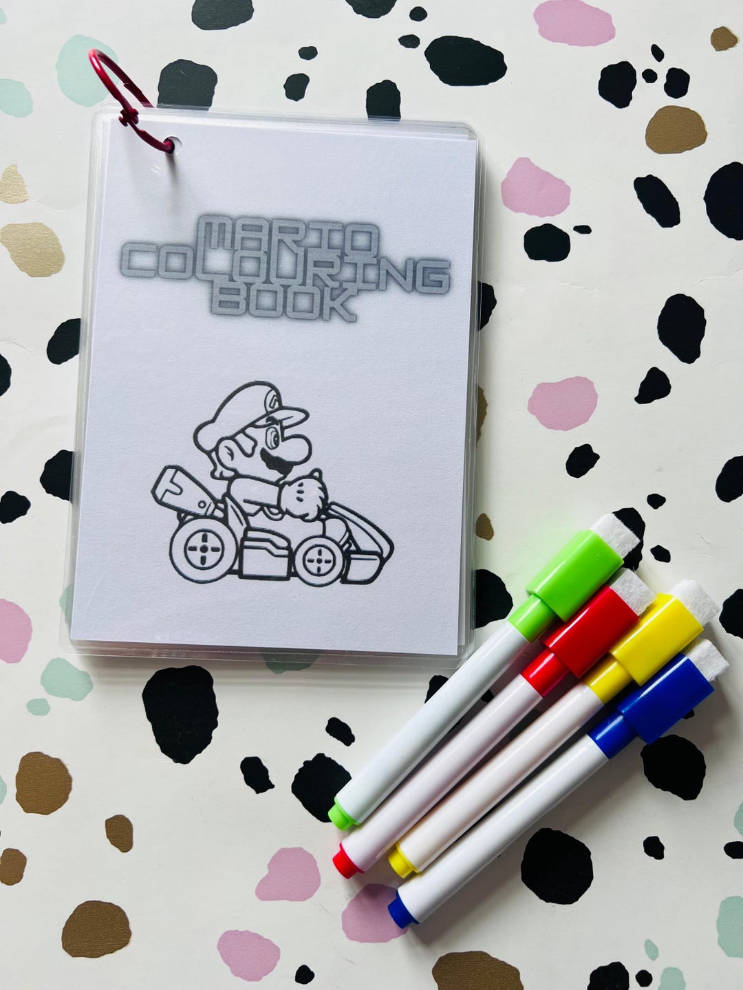 Mario Colouring Activity Wipe Clean Book - Crafts on the Go - Pocket ...