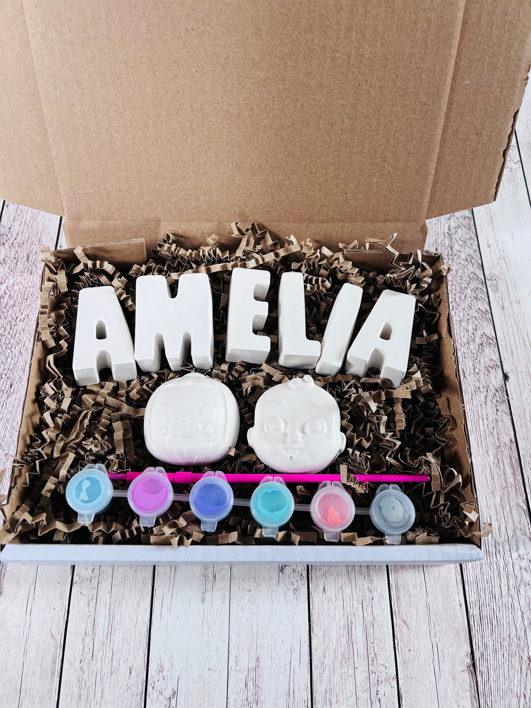 Paint Your Own Name Craft Box With Coco - Activity Set - Children's ...