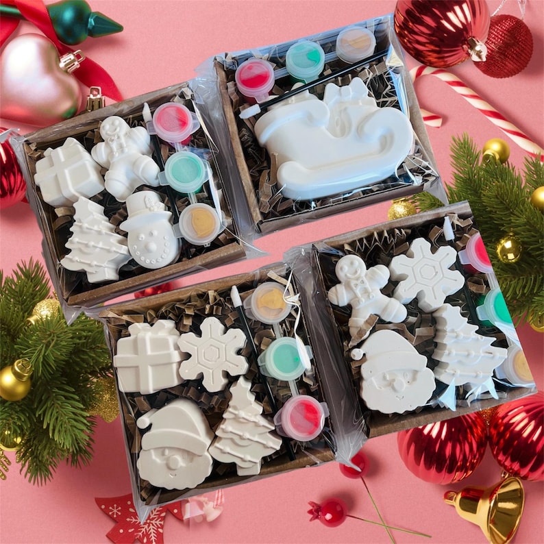 4 for 10 Paint Your Own Christmas Decorations - Christmas Eve Box ...