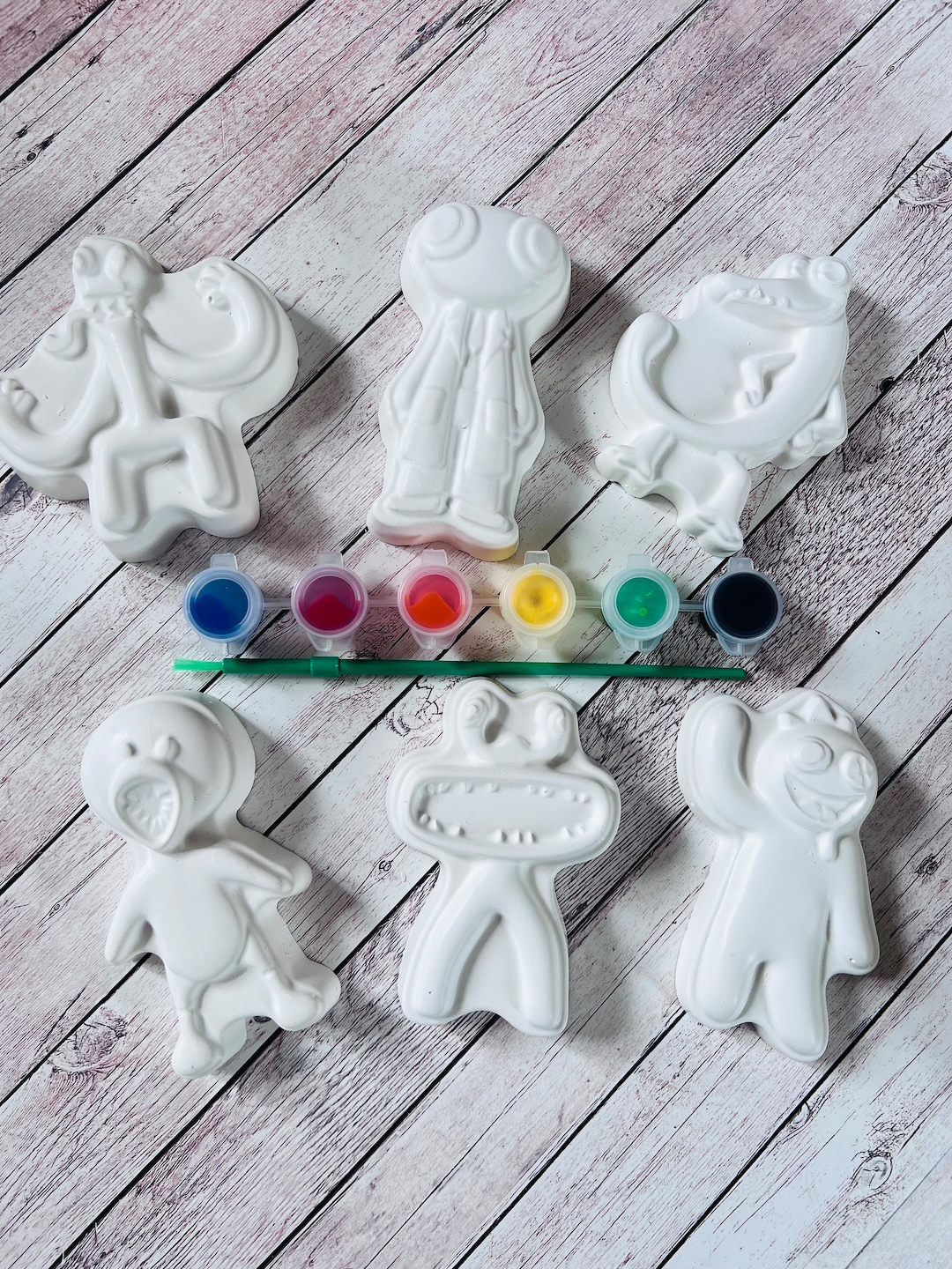 Rainbow Characters Plaster of Paris Craft Box - Activity Set - Room ...