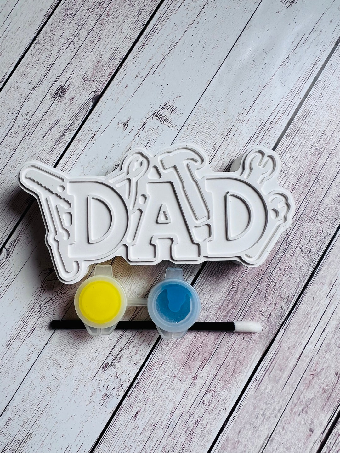 Paint Your Own Plaster of Paris Dad Tool Inspired - Activity Set ...