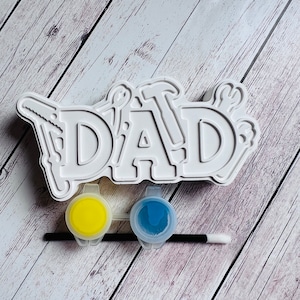 Paint Your Own Plaster of Paris Dad Tool Inspired - Activity Set ...